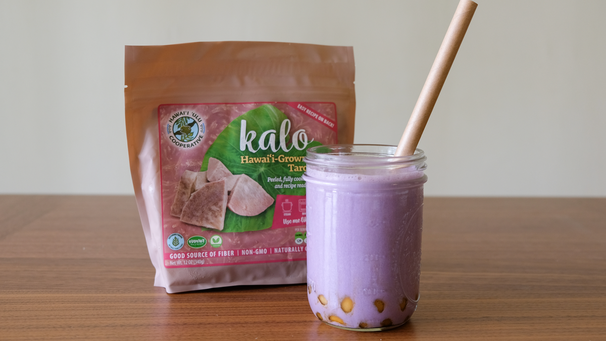 Simple Taro Boba Tea Recipe – Hawaiʻi 'Ulu Co-op